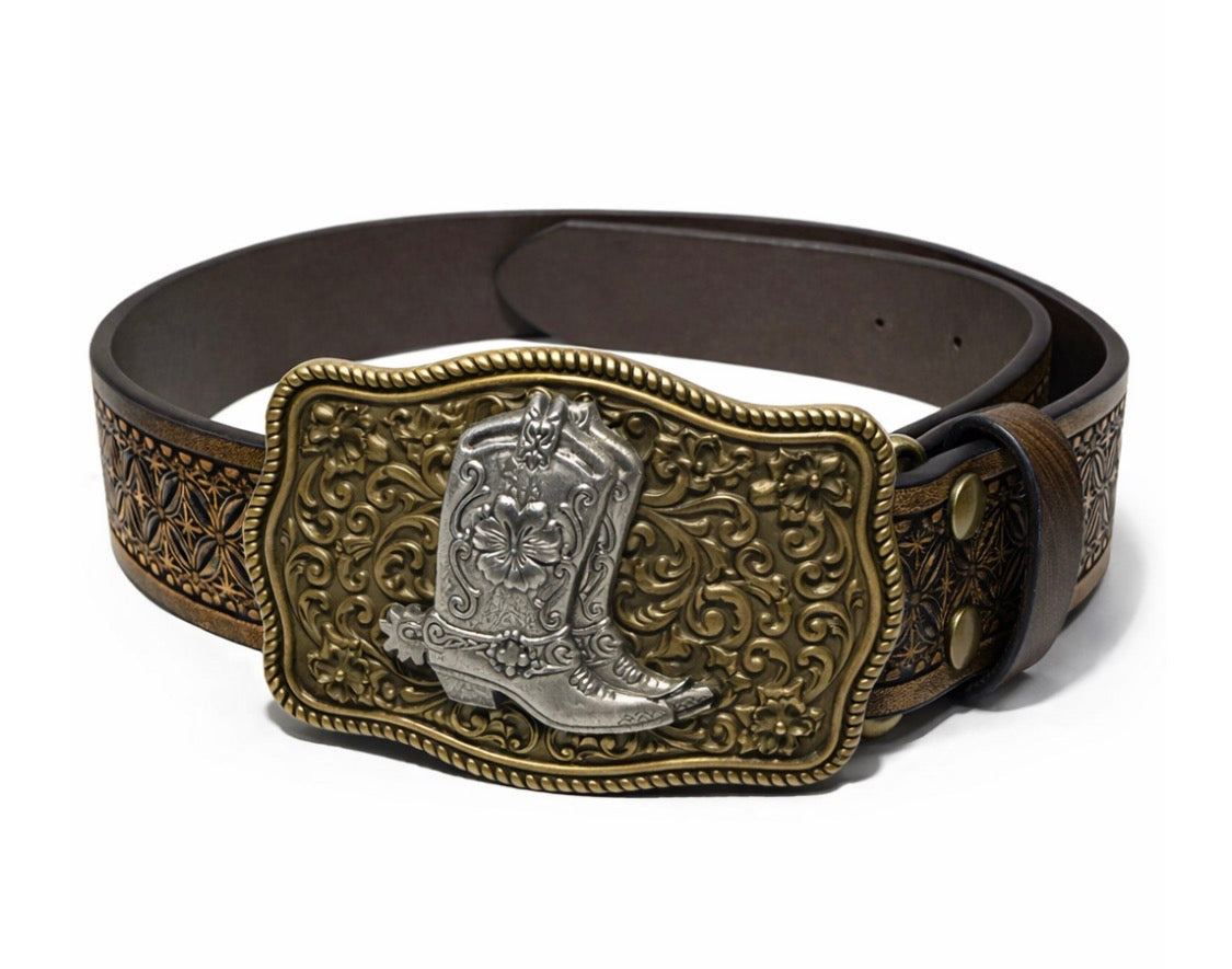 WESTERN COWBOY BELT Boot Buckle – Texas Life Outfitters